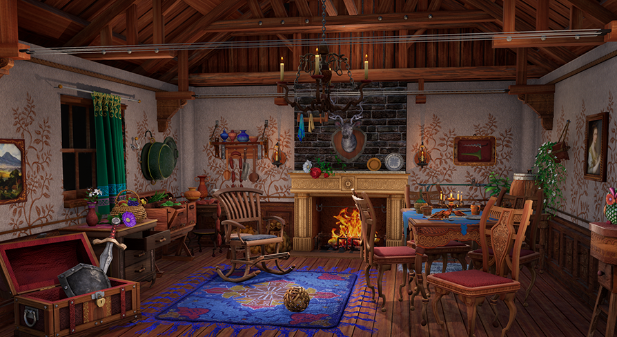 Medieval Inspired Dining Room