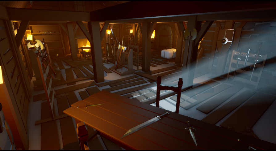 在环境创建的Medieval Low Poly Armory Pack - 虚幻引擎商城