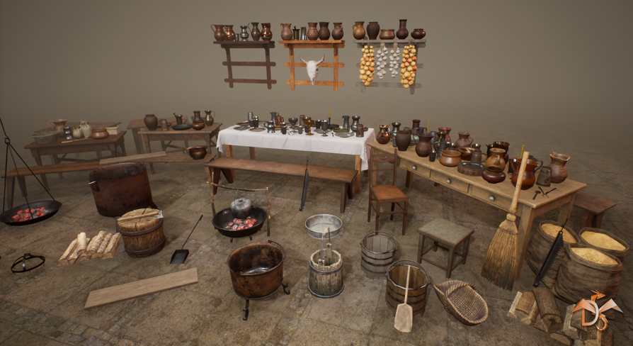 Medieval Props: Kitchen in Props - UE Marketplace