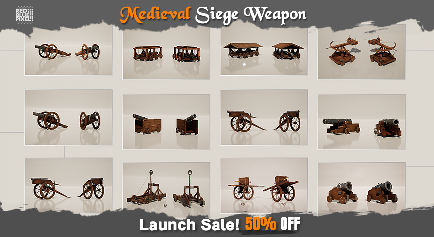 Medieval Siege Weapons：プロップ・小物 - UE マーケットプレイス