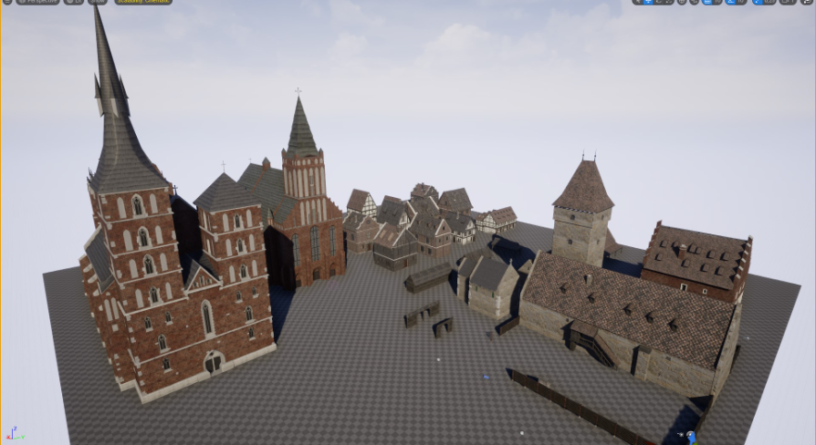 Medieval Town Square Minecraft