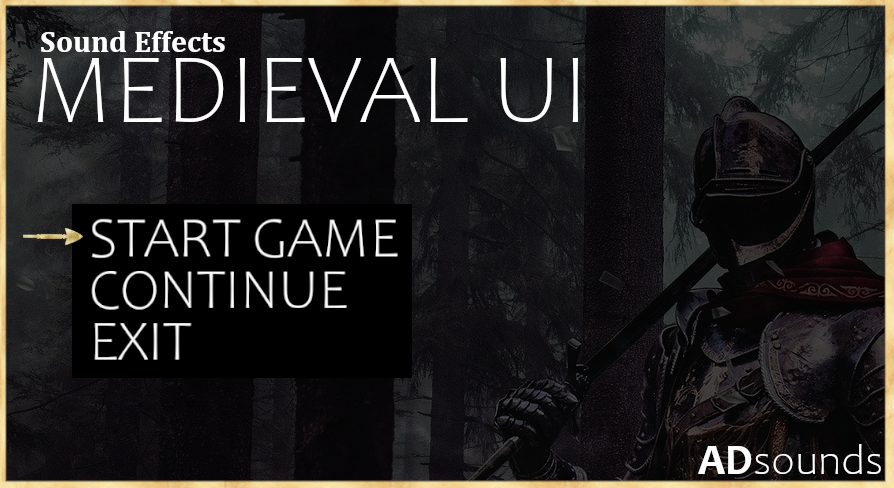 在音效创建的Medieval User Interface - Sound Effects - 虚幻引擎商城