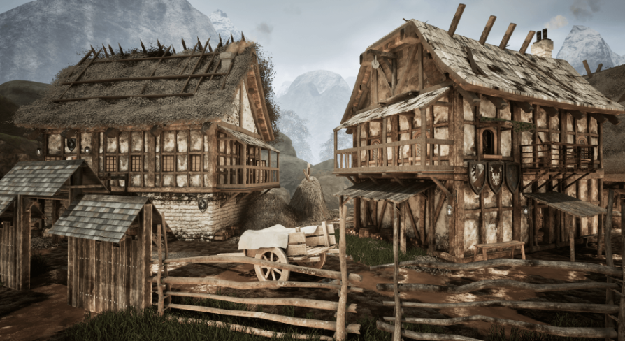Medieval Village Houses