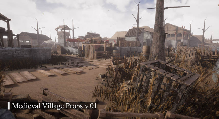 Medieval Village Props v.01, 카테고리 소품 - UE 마켓플레이스