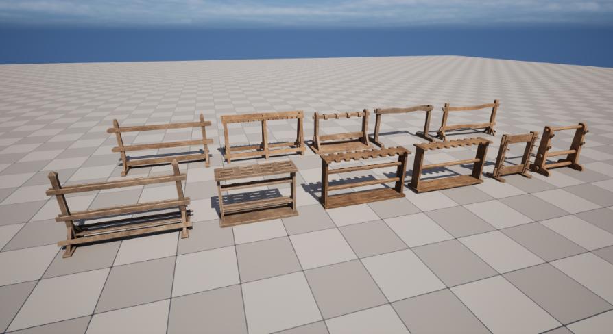 Medieval Weapon Stands in Props - UE Marketplace