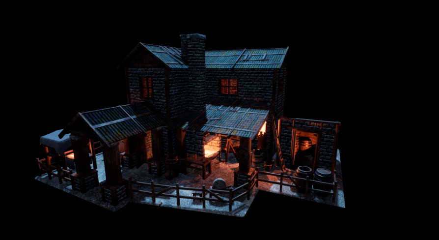 Medieval forge with props in Props - UE Marketplace