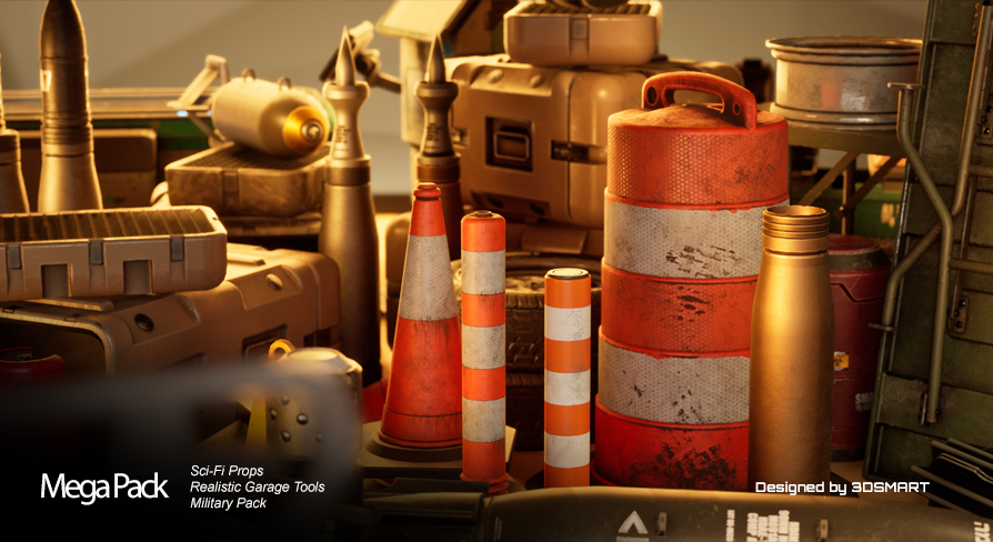 MegaPack: Realistic Props in Props - UE Marketplace