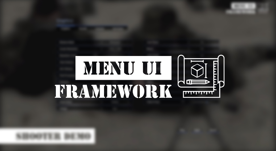 Menu UI Framework in Blueprints - UE Marketplace