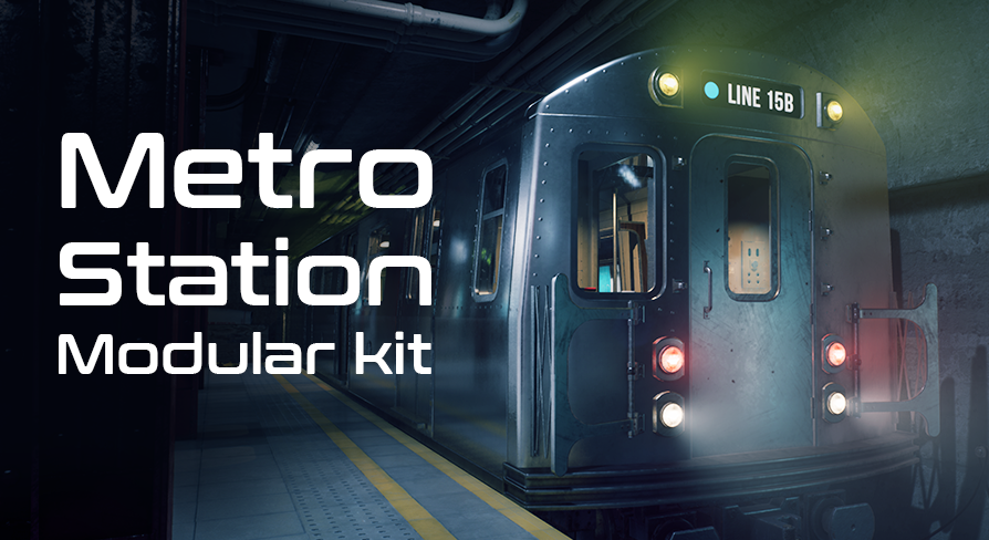 Metro Station Modular Kit：環境 - UE マーケットプレイス