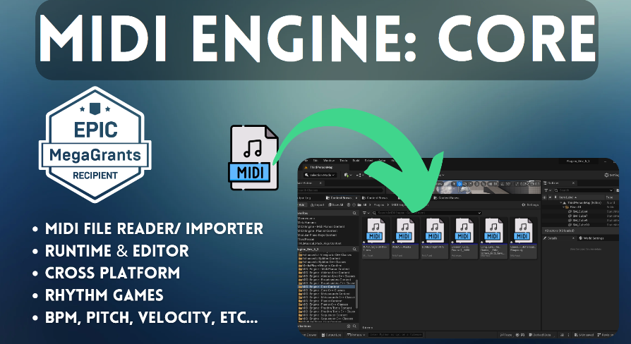 Midi Engine : Core in Code Plugins - UE Marketplace