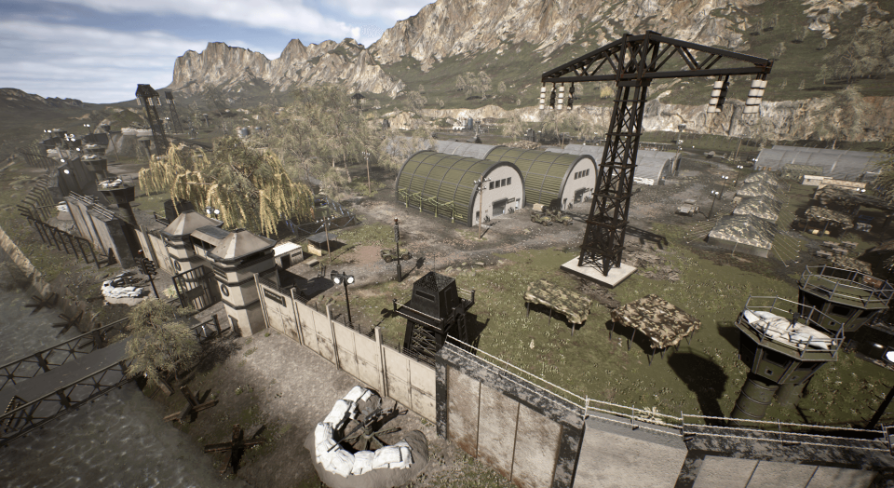 在环境创建的Military Base - 虚幻引擎商城