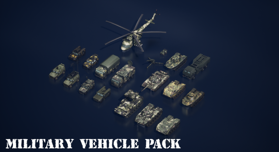 Military Vehicle Pack in Props - UE Marketplace