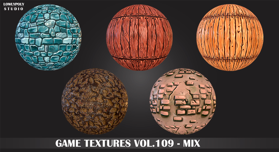 Mix Vol.109 - Game Textures, 카테고리 머티리얼 - UE 마켓플레이스