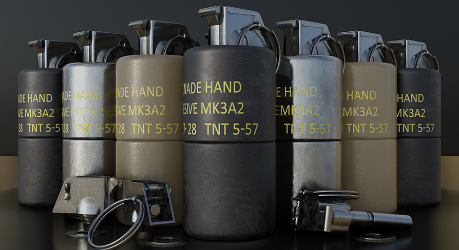 Mk3A2 (Hand Grenade - 5) in Props - UE Marketplace