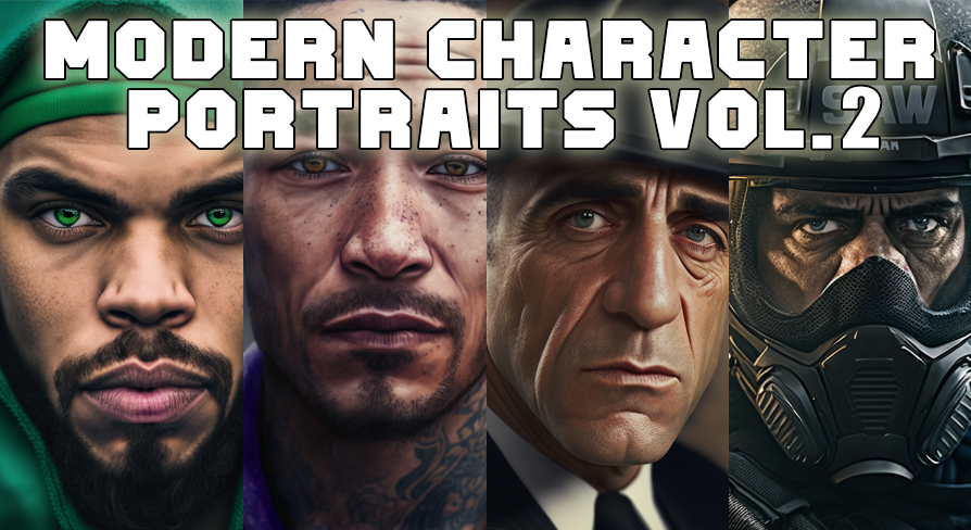 Modern Character Portraits Vol.2, 카테고리 2D 애셋 - UE 마켓플레이스