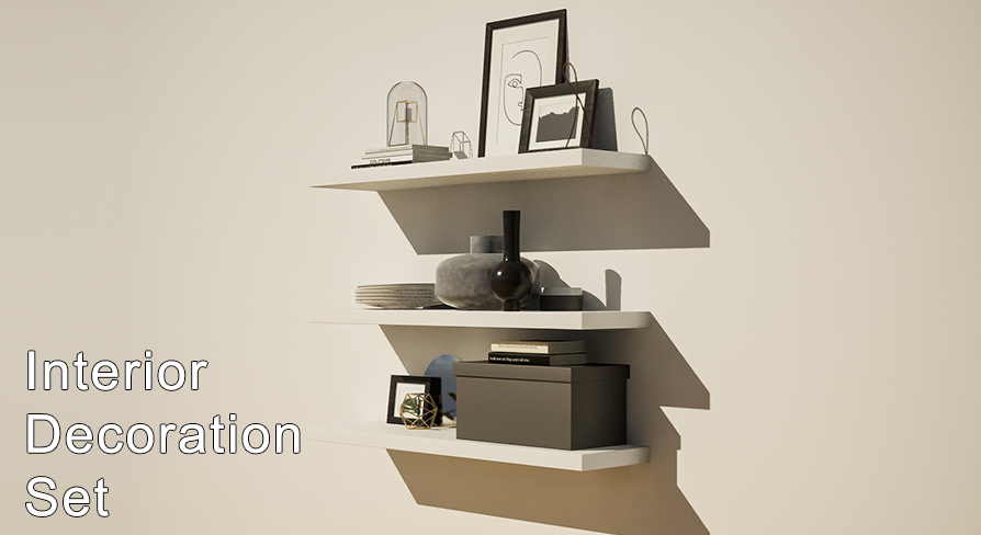 在道具创建的Modern Interior Decoration Set - 虚幻引擎商城