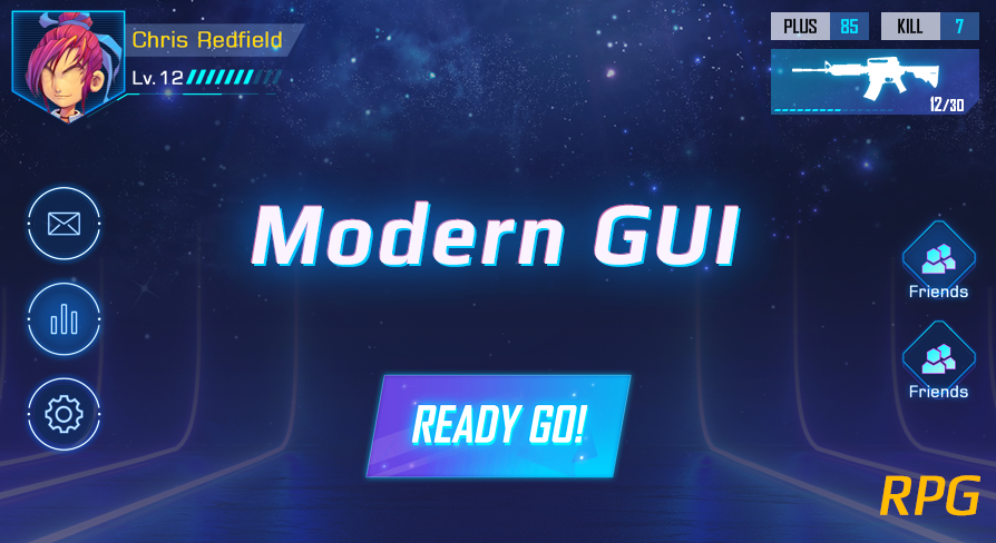 Modern RPG GUI Pack in 2D Assets - UE Marketplace