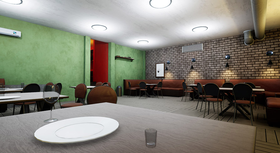 Modular Bar Interior in Environments - UE Marketplace