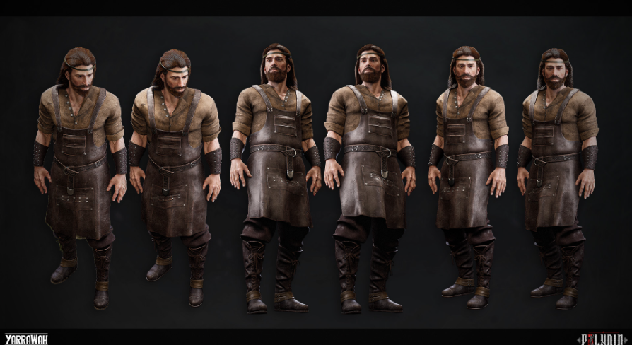 Modular Blacksmith - Male Humans - Fantasy Collection：キャラクター - UE マーケットプレイス