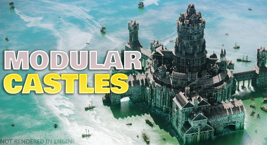 Modular Castle in Environments - UE Marketplace