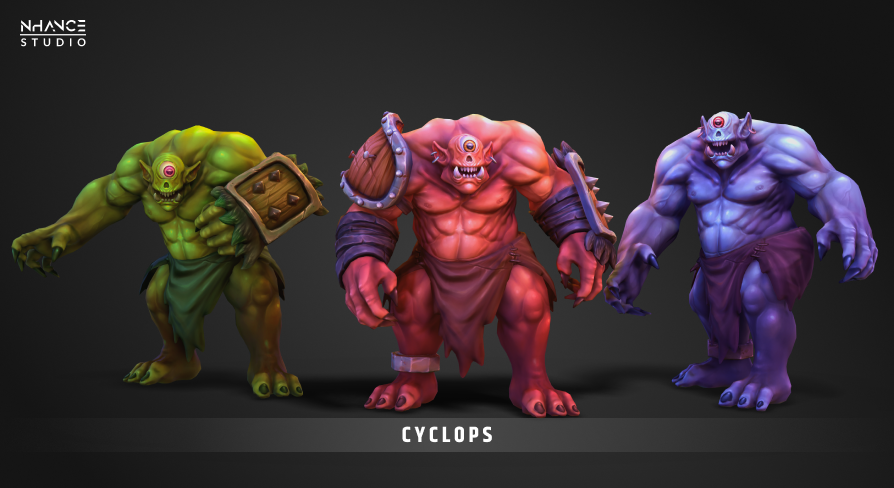 Modular Fantasy Stylized Cyclops Hero in Characters - UE Marketplace