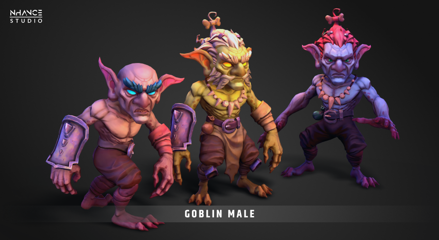 Modular Fantasy Stylized Goblin Male in Characters - UE Marketplace