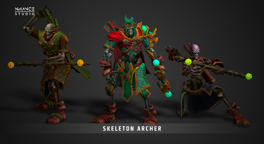 Modular Fantasy Stylized Skeleton Archer Hero in Characters - UE ...
