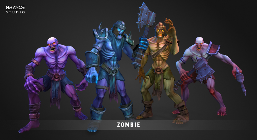 Modular Fantasy Stylized Zombie Hero in Characters - UE Marketplace