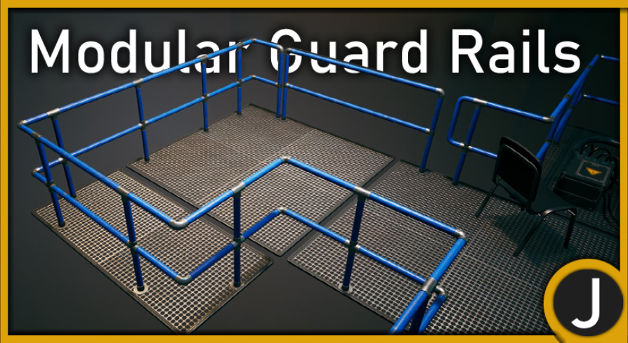 Modular Guard Rails, 카테고리 소품 - UE 마켓플레이스