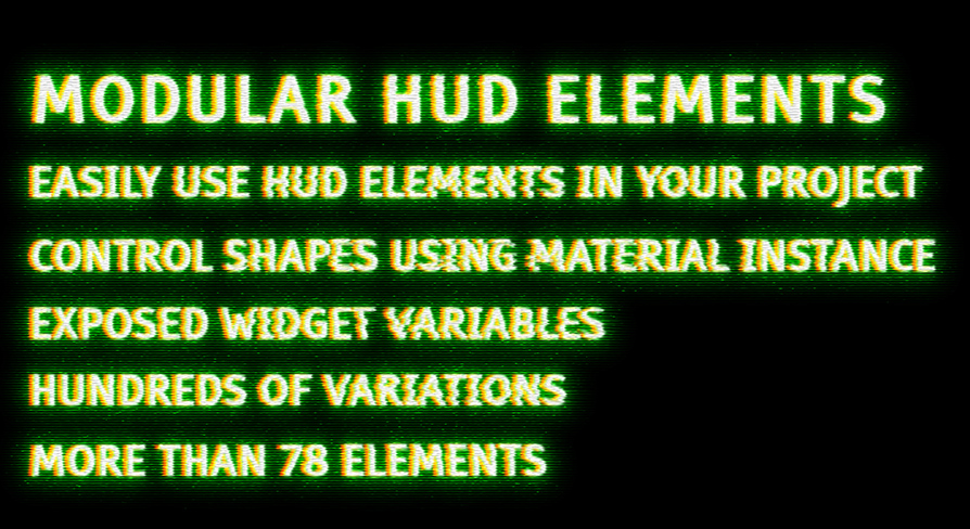 Modular HUD_1 in Blueprints - UE Marketplace