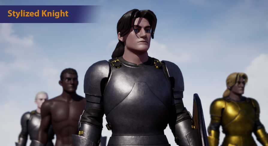 Stylized Knight in Characters - UE Marketplace
