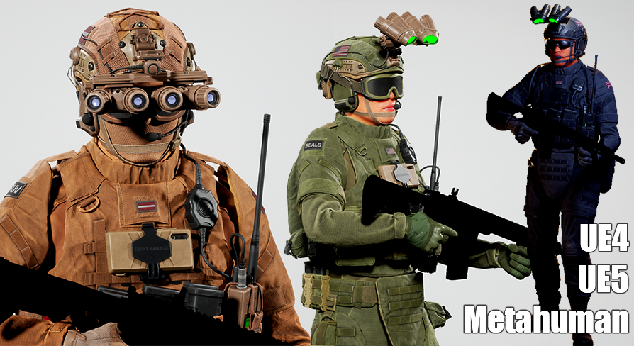Modular Male Soldier in Characters - UE Marketplace