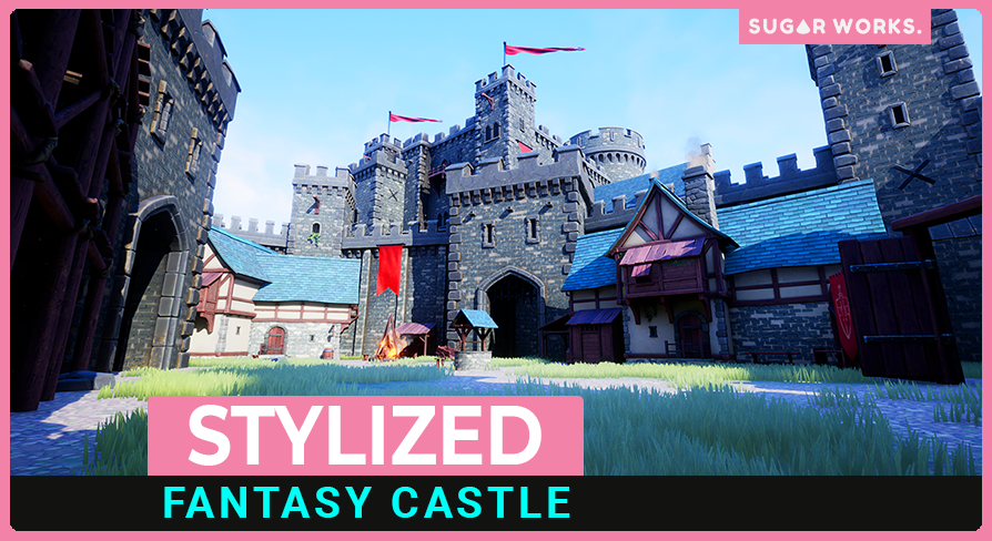Modular Medieval Castle - Stylized Fantasy：プロップ・小物 - UE マーケットプレイス