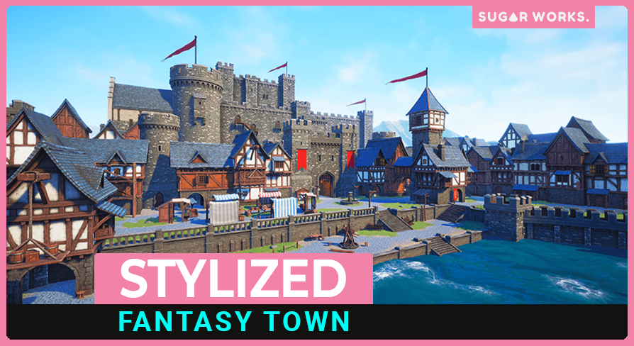 Modular Medieval Town - Stylized Fantasy in Props - UE Marketplace