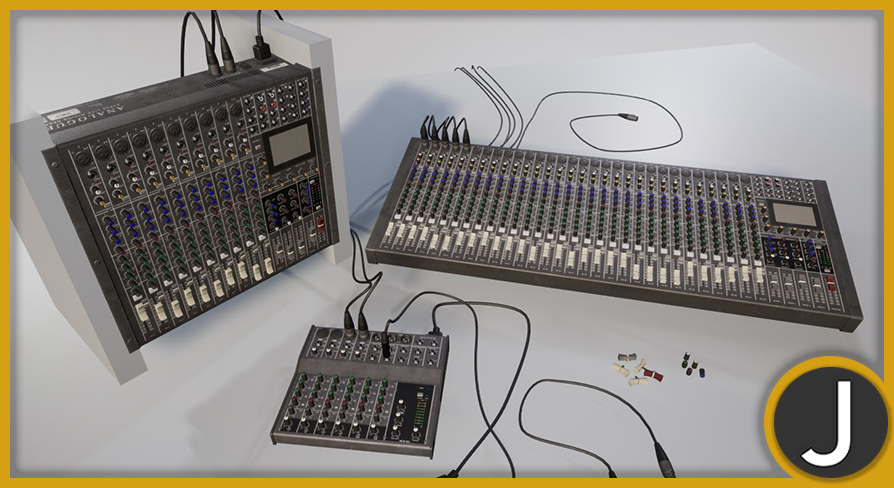 Modular Mixing Desks in Props - UE Marketplace