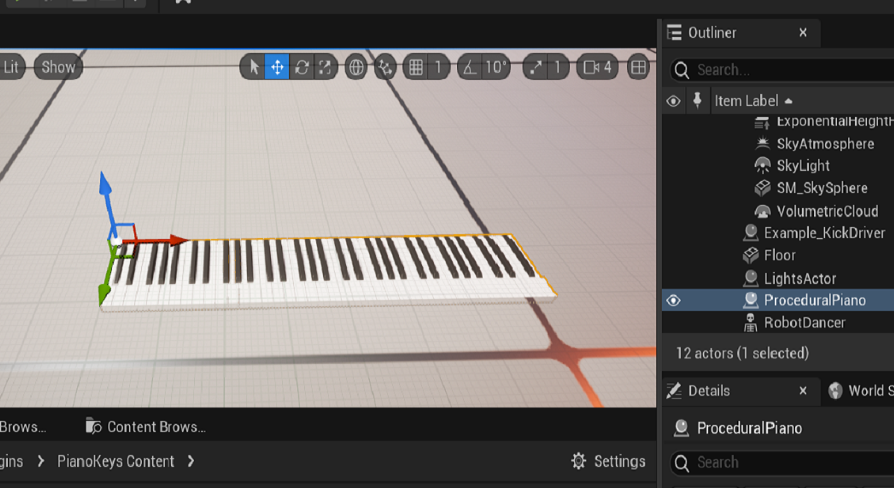 Modular Piano Keys in Code Plugins - UE Marketplace
