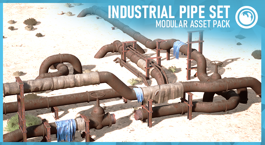Modular Pipe Set in Props - UE Marketplace