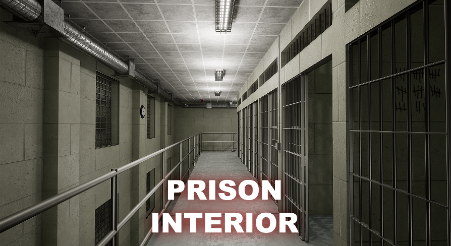 Modular Prison Interior in Environments - UE Marketplace