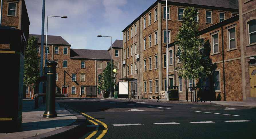 Modular Street Pack：環境 - UE マーケットプレイス