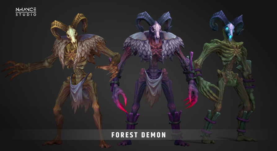 Modular Stylized Fantasy Forest Demon in Characters - UE Marketplace