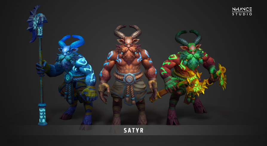 Modular Stylized Satyr Hero in Characters - UE Marketplace