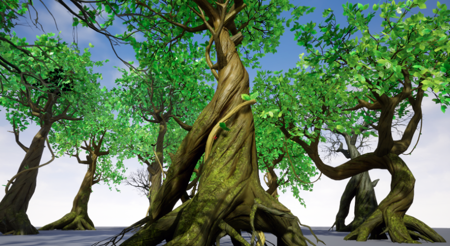 Modular Trees Pack in Props - UE Marketplace