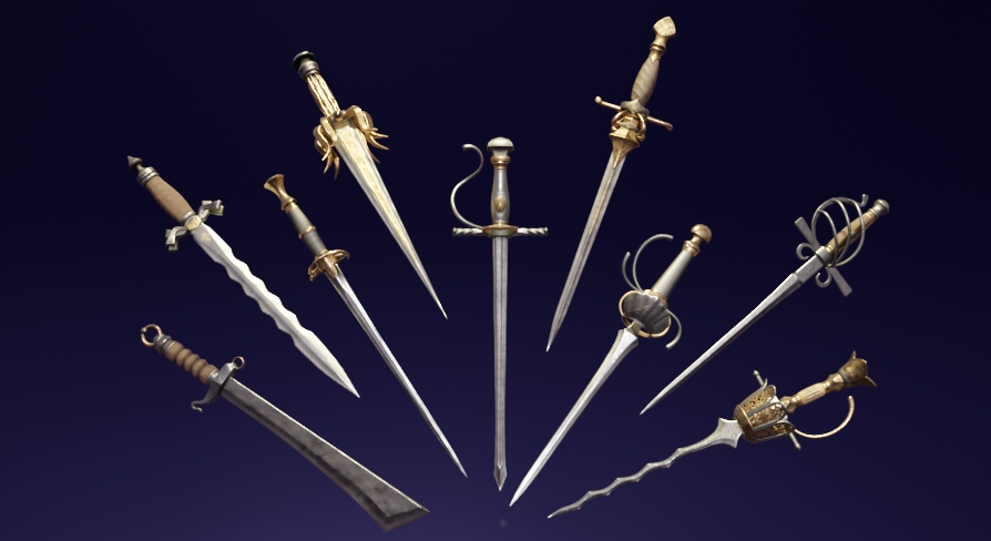 Modular one-handed short swords 1.1 in Weapons - UE Marketplace