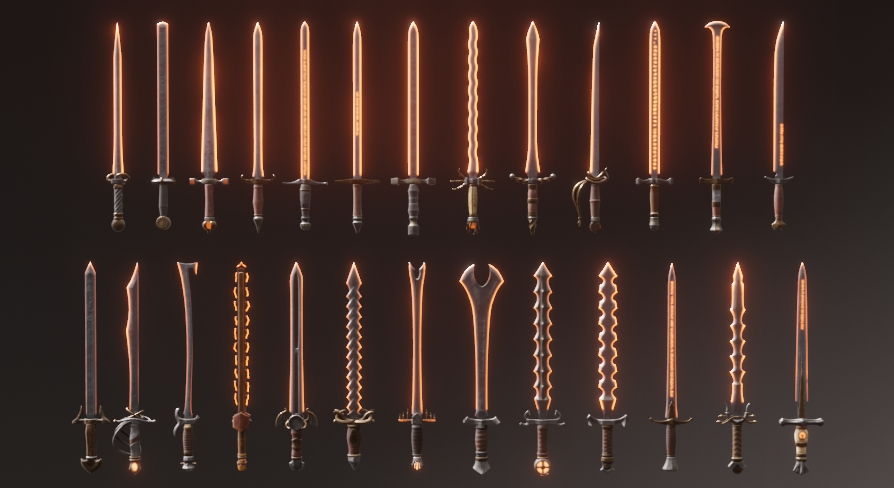 Modular one -handed swords v1.1 in Weapons - UE Marketplace