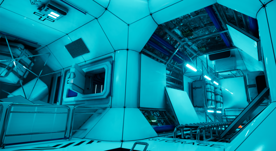 在环境创建的Modular space station - 虚幻引擎商城