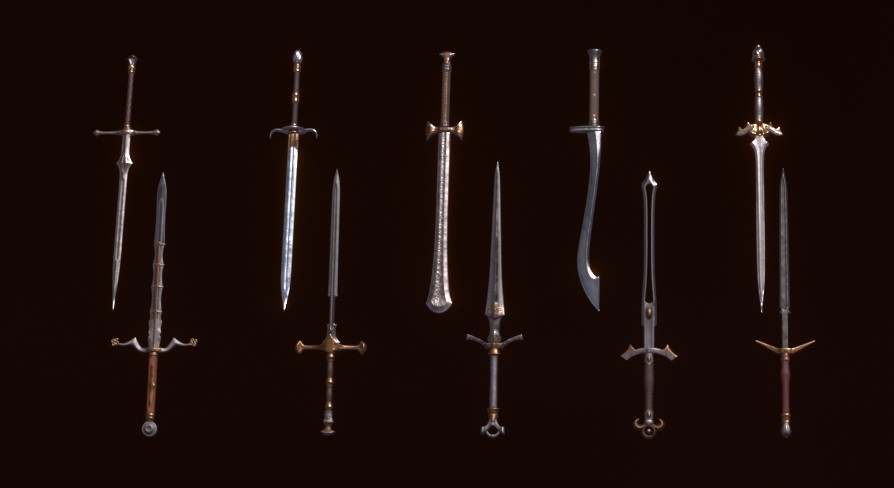 Modular two hand swords set part 2 in Weapons - UE Marketplace