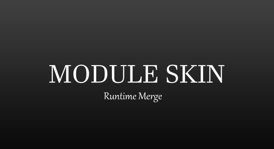 Module Skin [merging Skeletalmesh Runtime] In Code Plugins Ue Marketplace