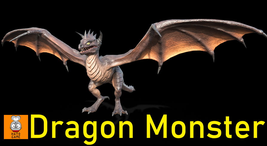 在角色创建的"Animated" Dragon - 虚幻引擎商城