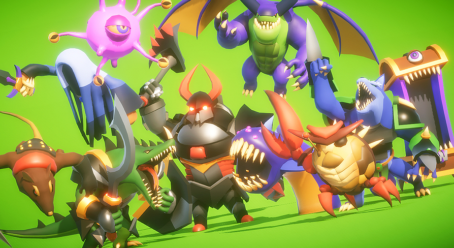 Monster for Enemy Wave 02 : PBR in Characters - UE Marketplace