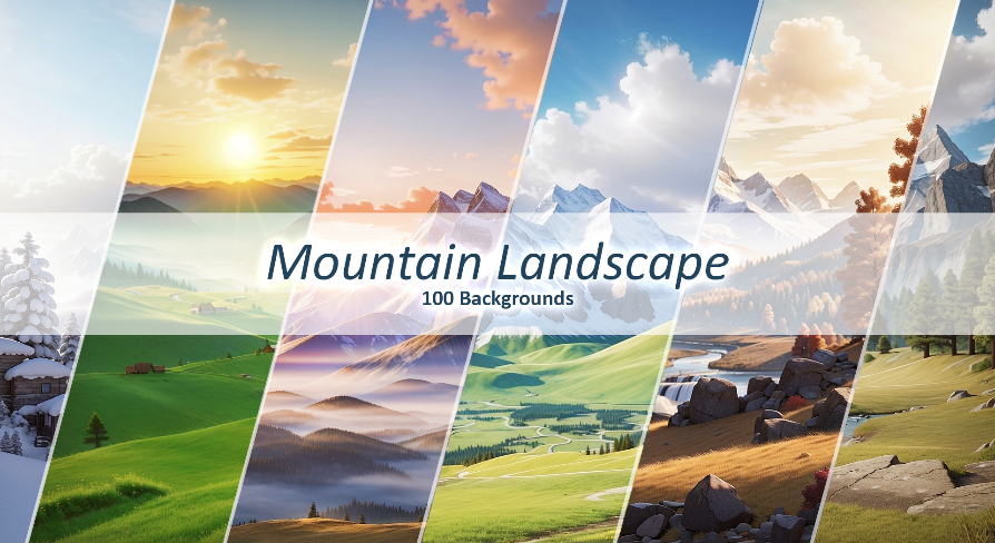 Mountain Landscape Background Set in Textures - UE Marketplace